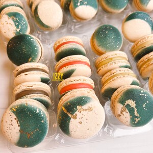 Moon French Macarons - 6, 12 or 24 - Choose Flavors Macaroons - Moon ...