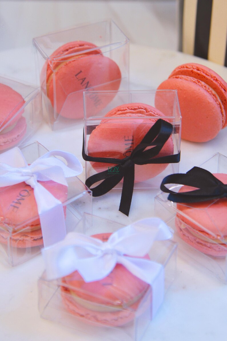 Individual Packed Macarons -party Macarons Favor Clear Box of 1 - Party ...