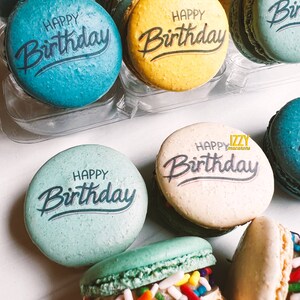 Birthday Macarons Happy Birthday Gifts - 6/12/24 - Personalize With ...