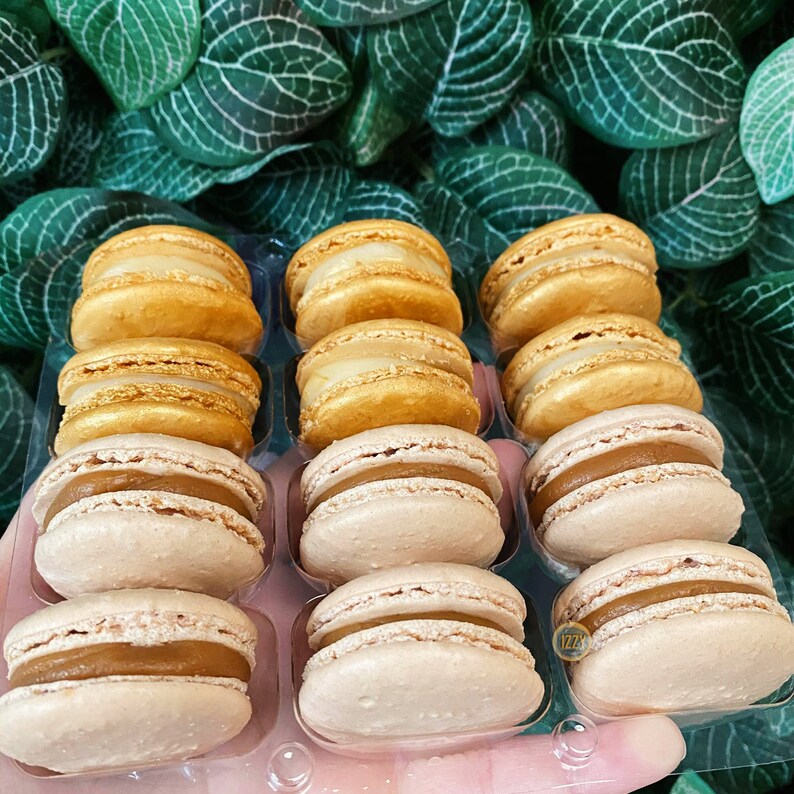 12 Macaron Box Assorted Flavors Gifts French Macaroons - Etsy