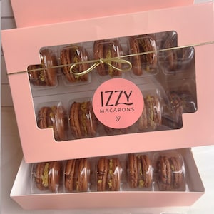 Dubai Chocolate Macarons - Knafeh Chocolate - Valentine's Day Gift ...