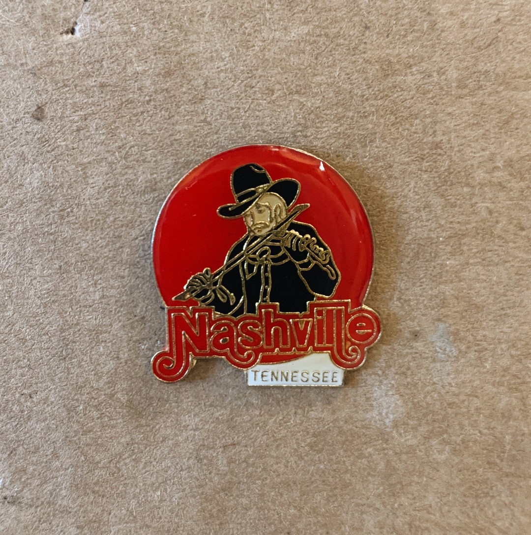 Vintage Nashville Fiddler Pin 1' - Etsy