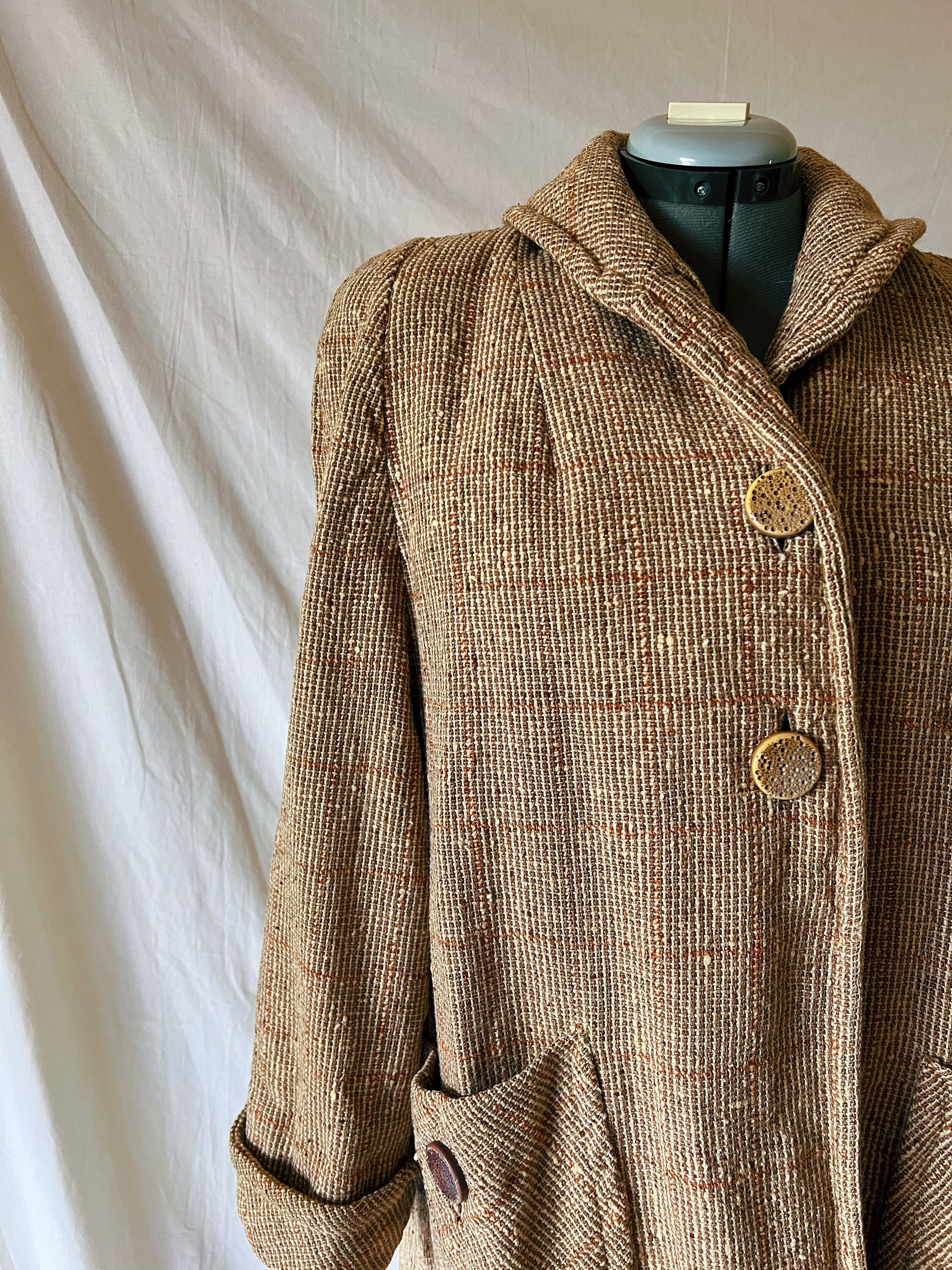 1940s/50s Confetti Tweeds Vintage Coat by Betty Jean - Etsy