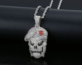 Sterling Silver 925 Iced Out Tiger Pendant - Etsy