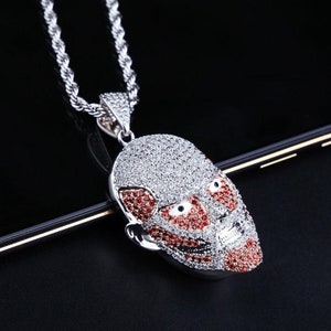 Japanese Anime Titan Pendant Iced Out Pendant 925 Silver With Gold ...