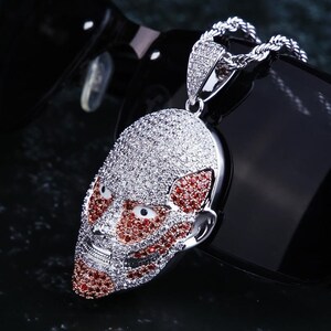 Japanese Anime Titan Pendant Iced Out Pendant 925 Silver With - Etsy