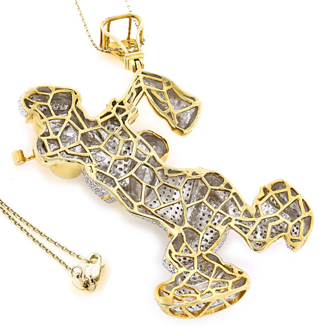 Cartoons Custom CZ Diamond Popeye Pendant for Men in Sterling - Etsy