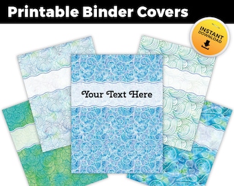 Marble Binder Cover set of 2 personalized Binder Inserts - Etsy