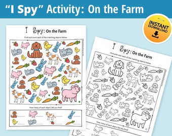 I Spy - Animals, Game for Kids, Can You Find Them All, Searching Game ...
