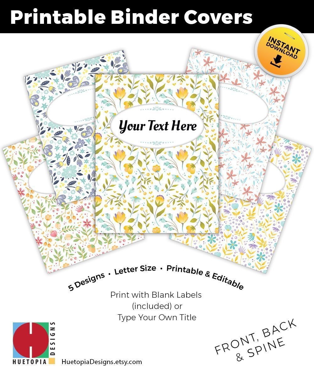 Printable Binder Covers Blank