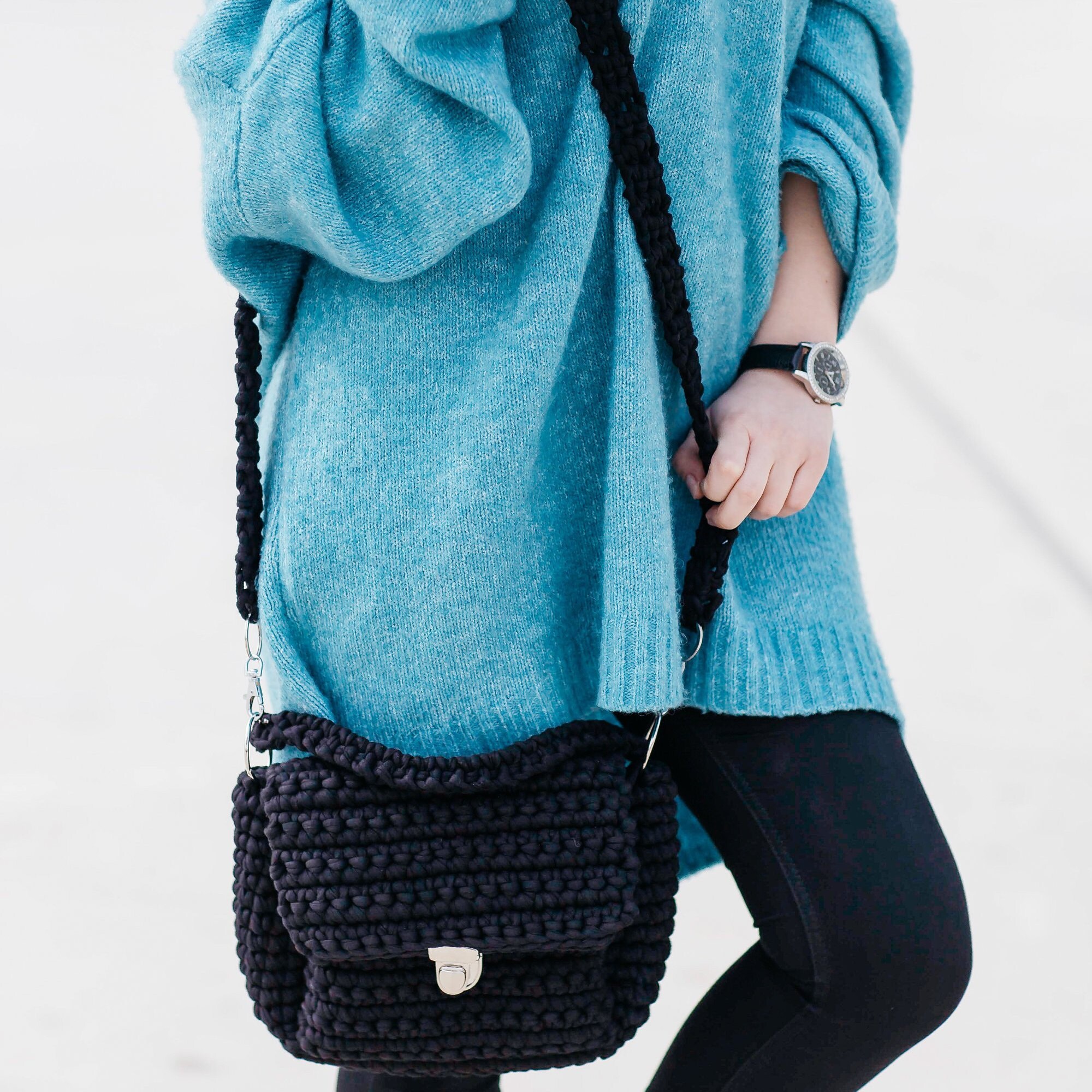Crochet Handbag | Convertible Shoulder and Handbag, Everyday Bag, Boho ...
