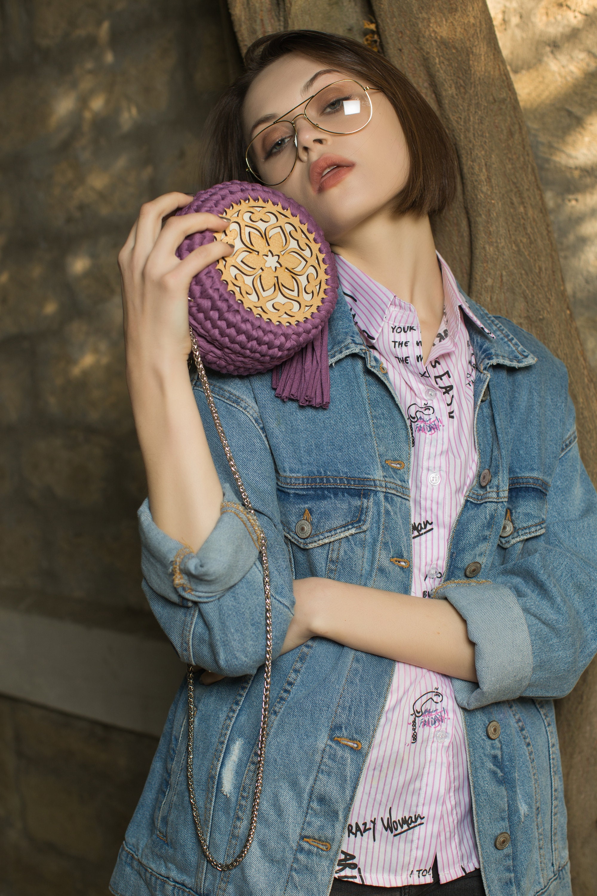 Floral Handcrafted Bag | Bohemian Round Bag, Boho Chic, Women’s Bag ...