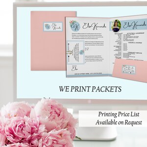 Elsa Sorority Resume Cover & Photo Collage Templates CANVA - Etsy