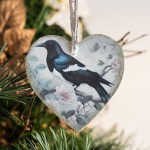 Magpie Decoration, Magpie Gift, Gift for Nature Lover, Vintage Style ...