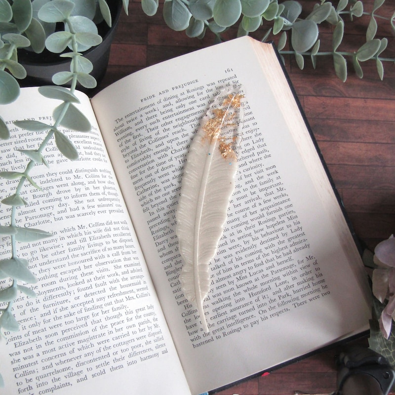 Feather Bookmarks - Etsy