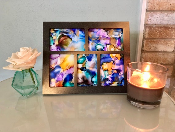 Golden Seagull ORIGIANL Abstract Alcohol Ink Painting on | Etsy