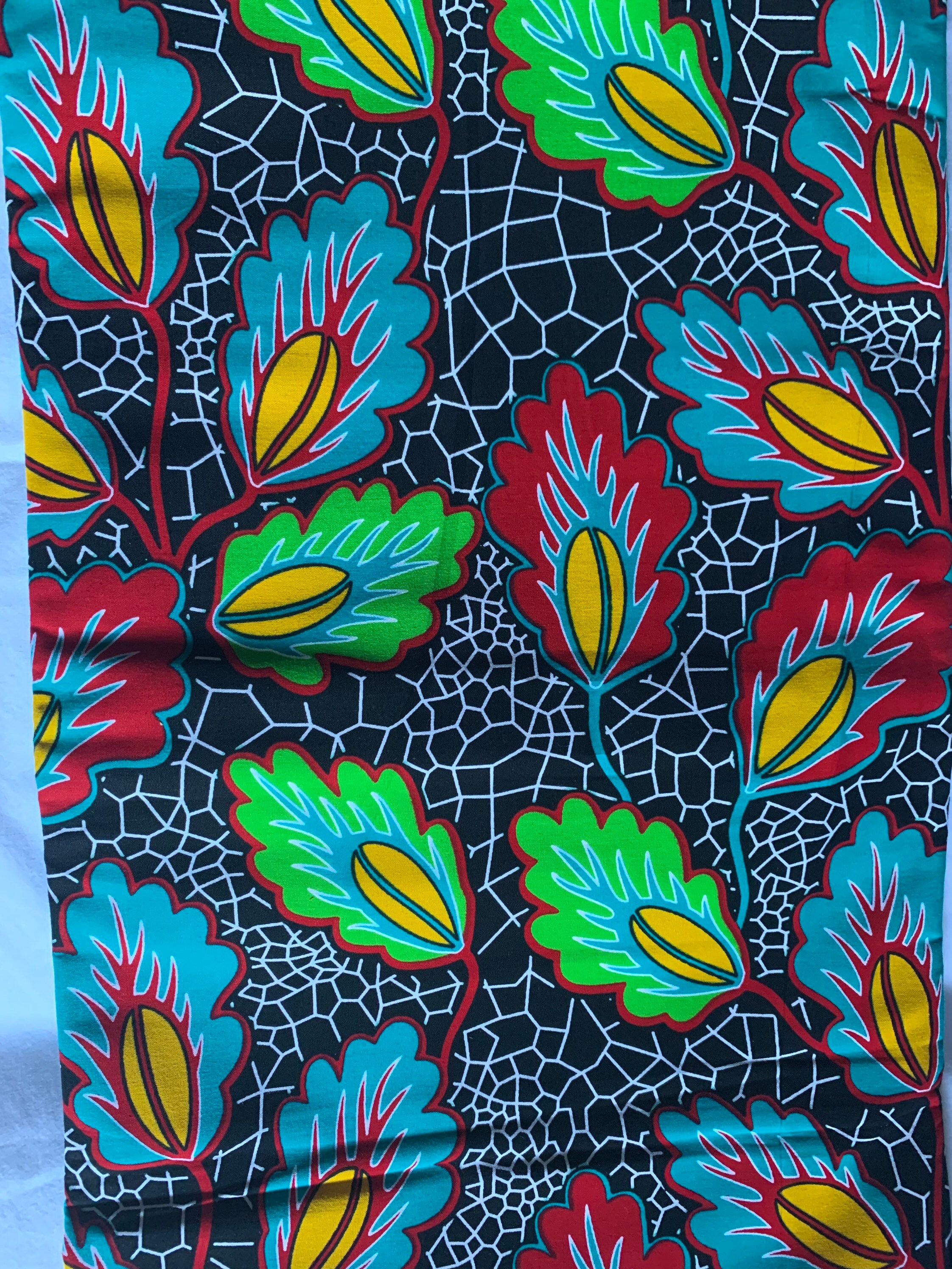 Leaf Cotton Print Fabric - Etsy