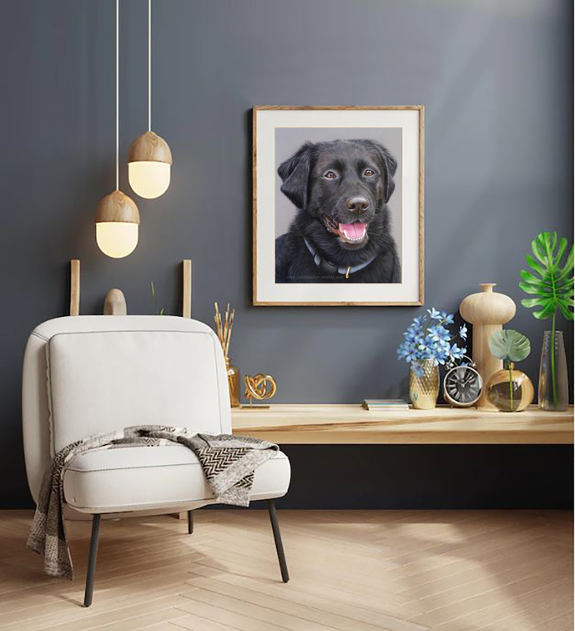 Custom Pet Portrait From Photo -gift - Personalised Pet Portrait - Dog ...