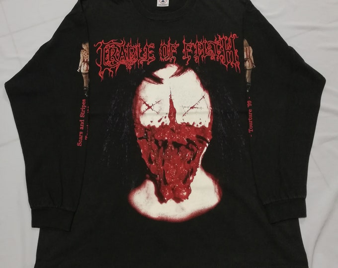 Vintage Cradle of Filth 90s Long Sleeve - Etsy