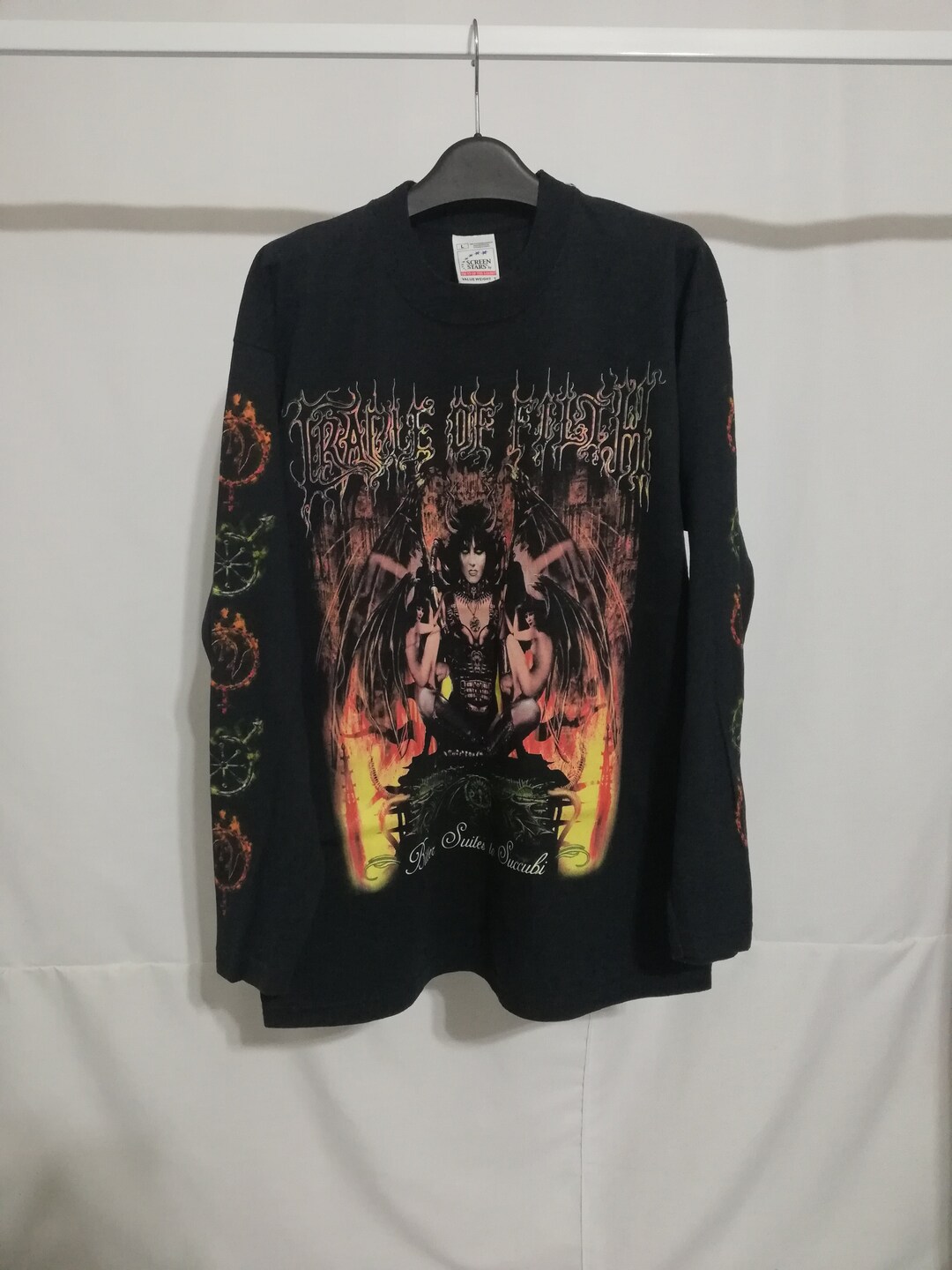 Vintage Cradle of Filth 2000s Shirt Long Sleeve Anthrax Immolation Morbid Angle Bolt Thrower ...