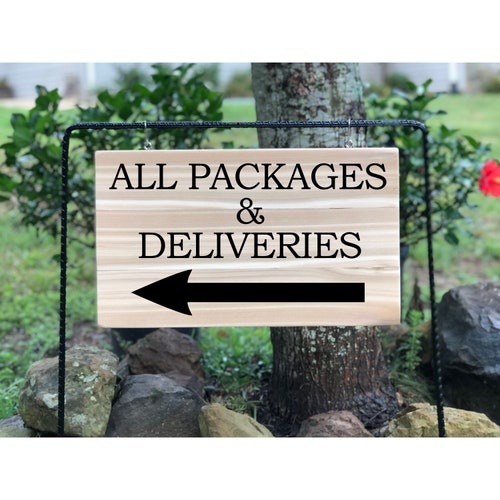 Delivery Sign Sign for Deliveries Sign for Package Drop Off - Etsy