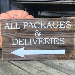Delivery Sign Sign for Deliveries Sign for Package Drop Off | Etsy
