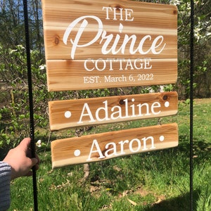3-tiered Custom Wood Sign - Etsy
