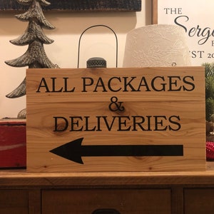 Delivery Sign Sign for Deliveries Sign for Package Drop Off | Etsy