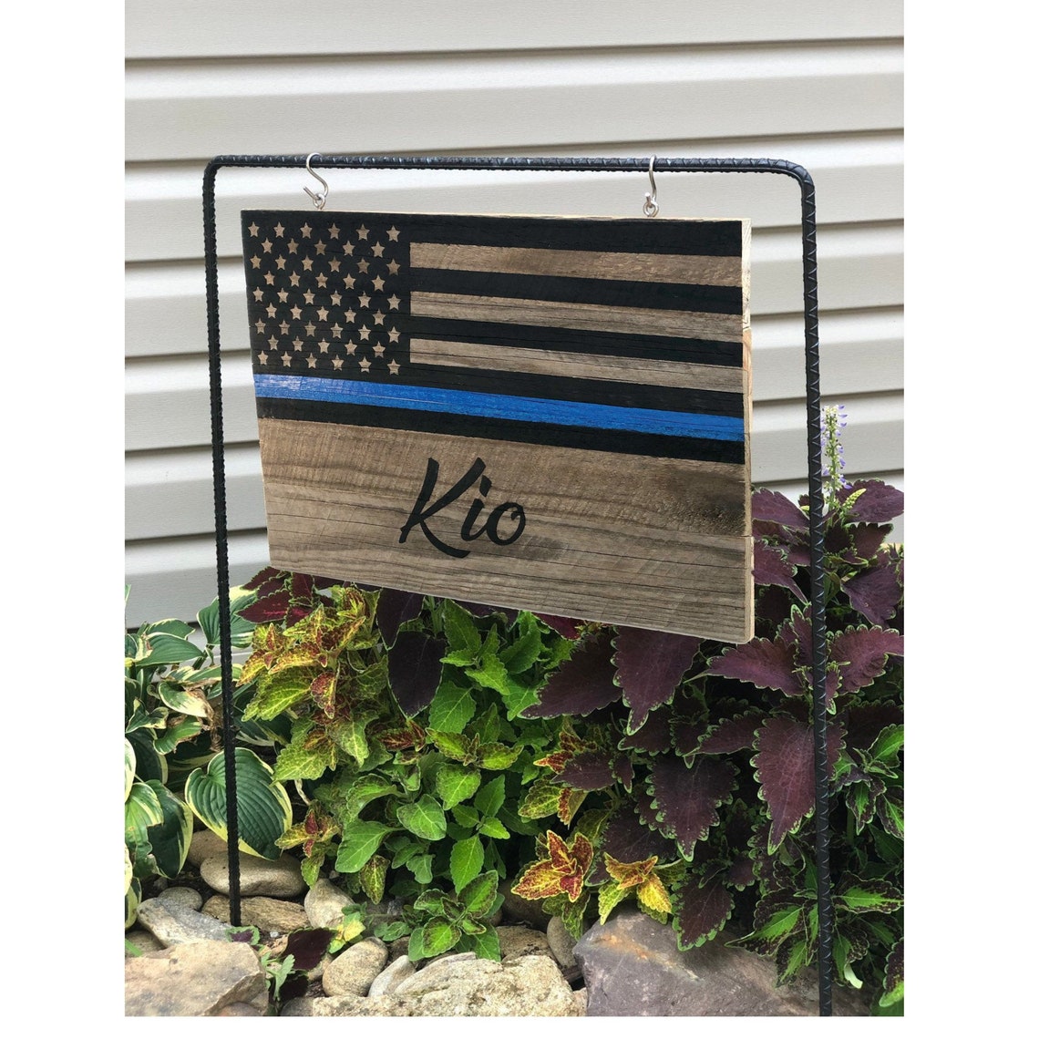 Thin Blue Line Sign Thin Blue Line Decor Air Force Gift | Etsy