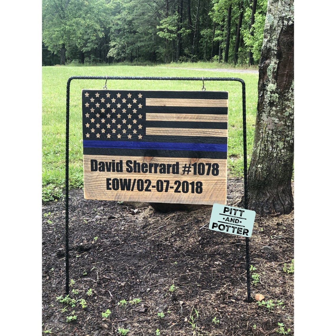 Thin Blue Line Sign Thin Blue Line Decor Air Force Gift | Etsy