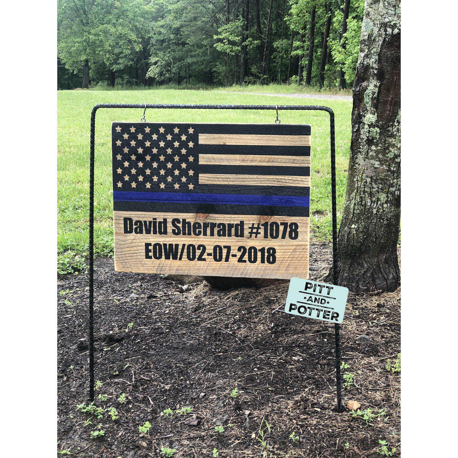 Thin Blue Line Sign Thin Blue Line Decor Air Force Gift | Etsy