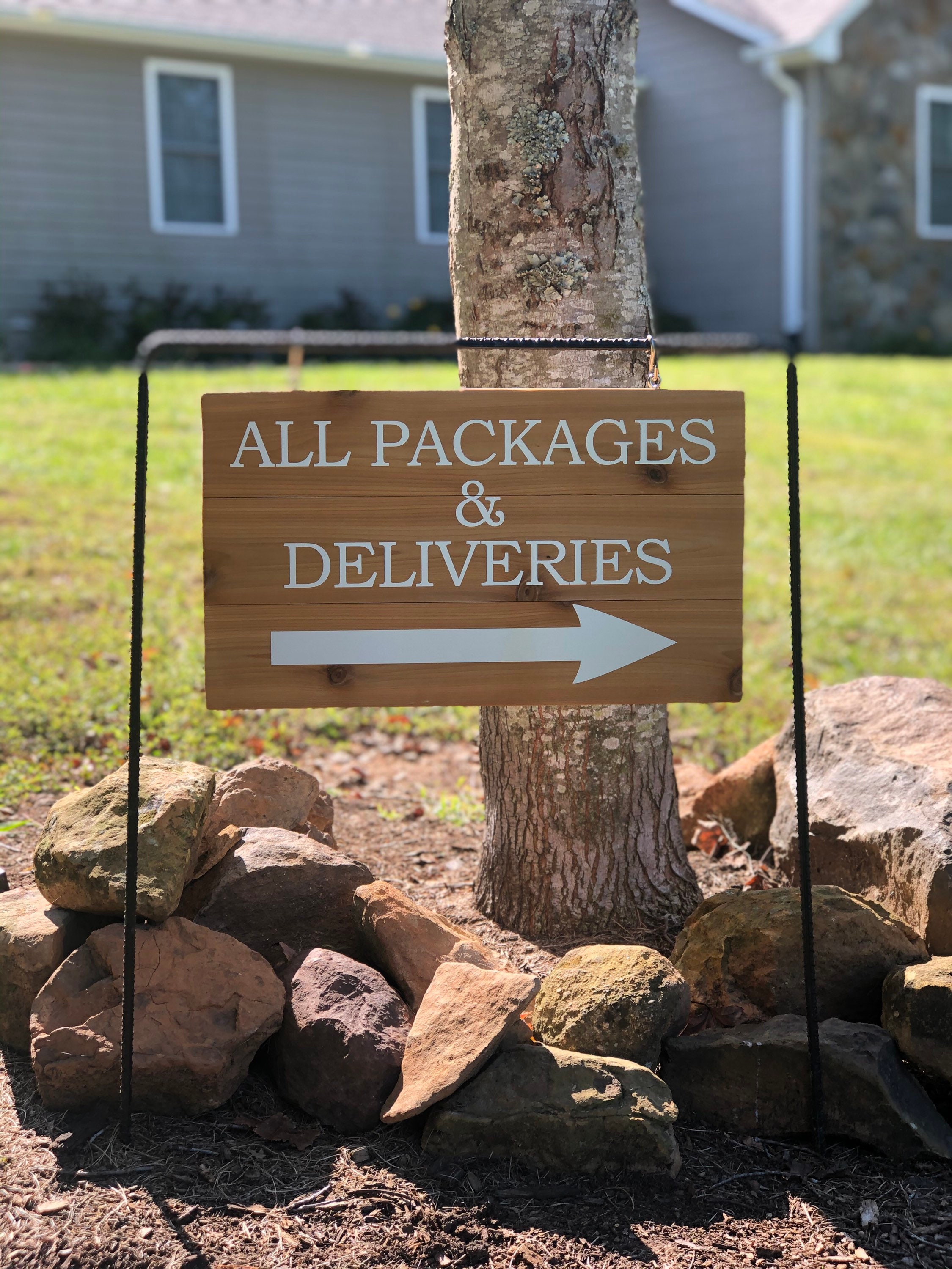 Delivery Sign Sign for Deliveries Sign for Package Drop Off | Etsy