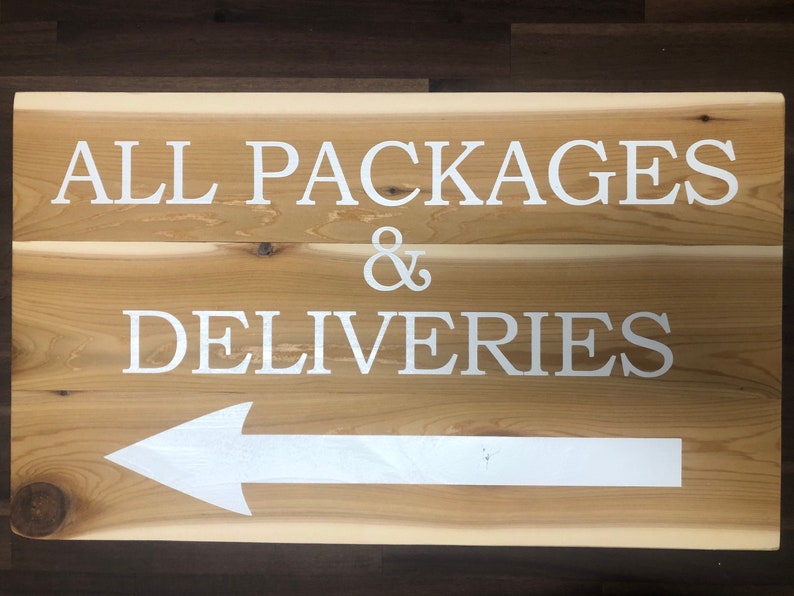 Delivery Sign Sign for Deliveries Sign for Package Drop Off | Etsy