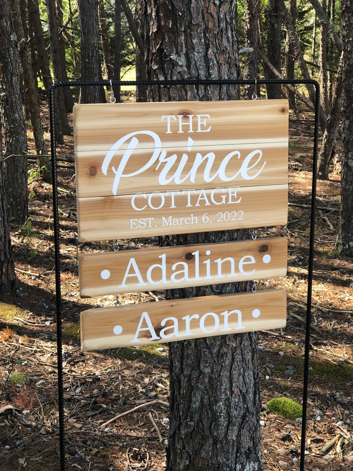 3-tiered Custom Wood Sign - Etsy