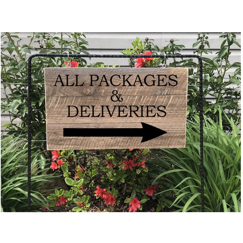 Delivery Sign Sign for Deliveries Sign for Package Drop Off | Etsy