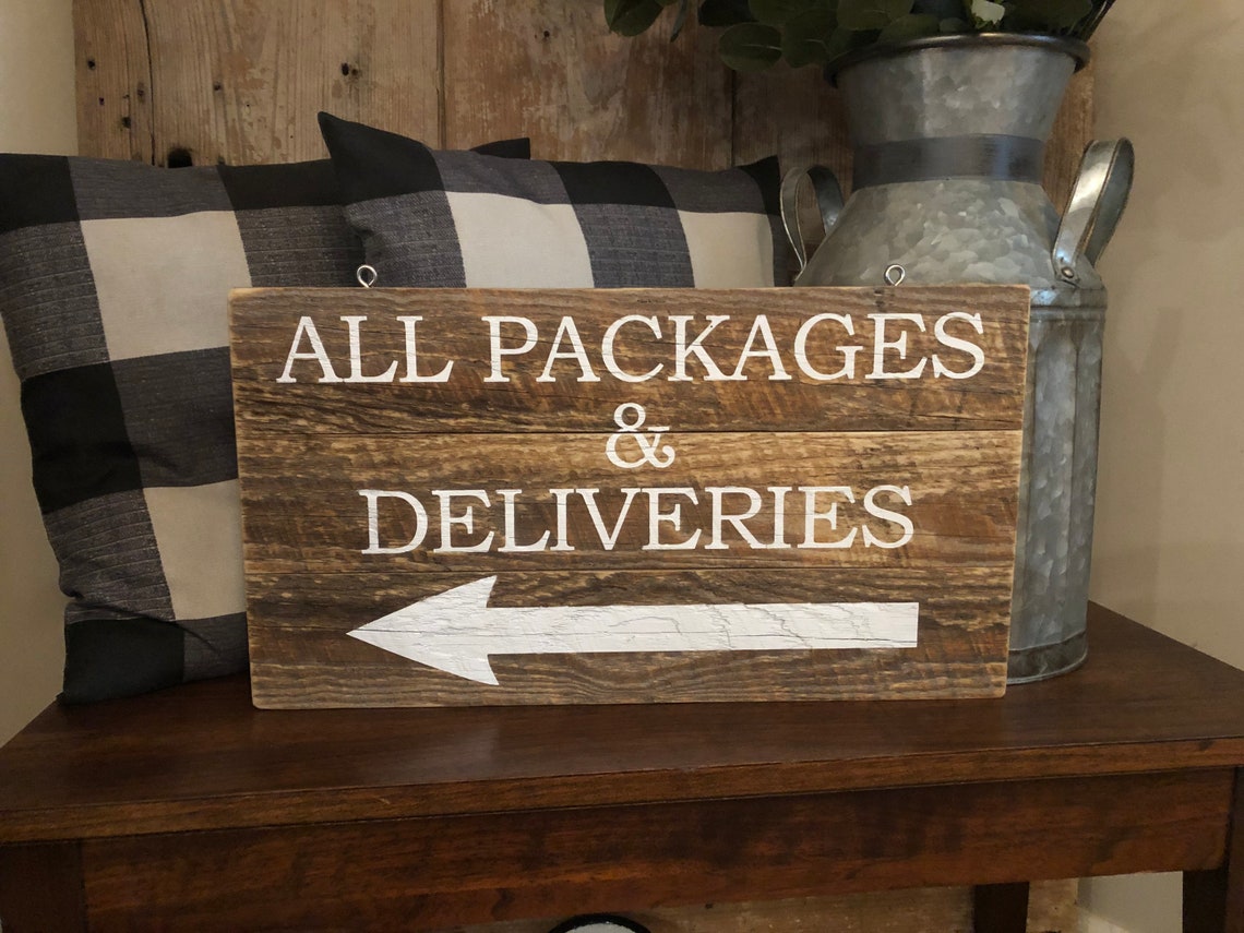 Delivery Sign Sign for Deliveries Sign for Package Drop Off | Etsy