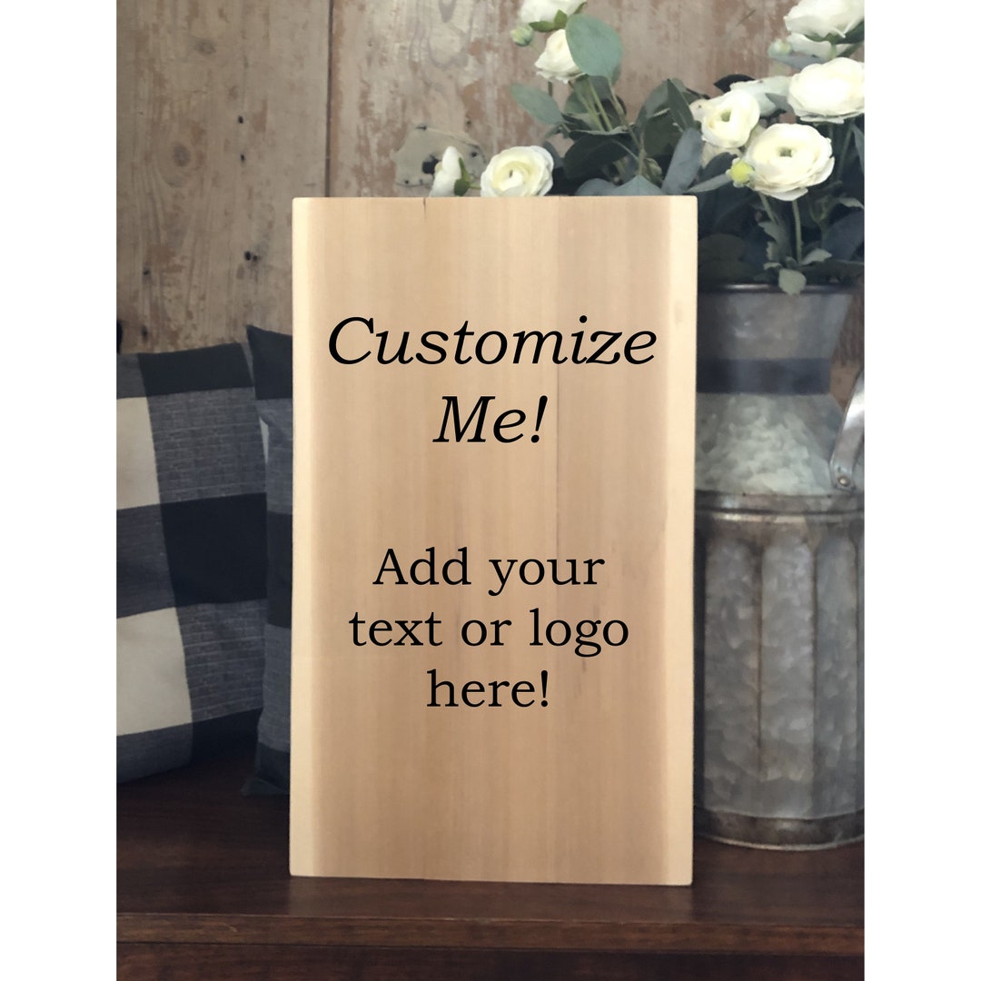 SMALL Custom Wood Sign, Custom Yard Signs, Personalized Garden Sign ...