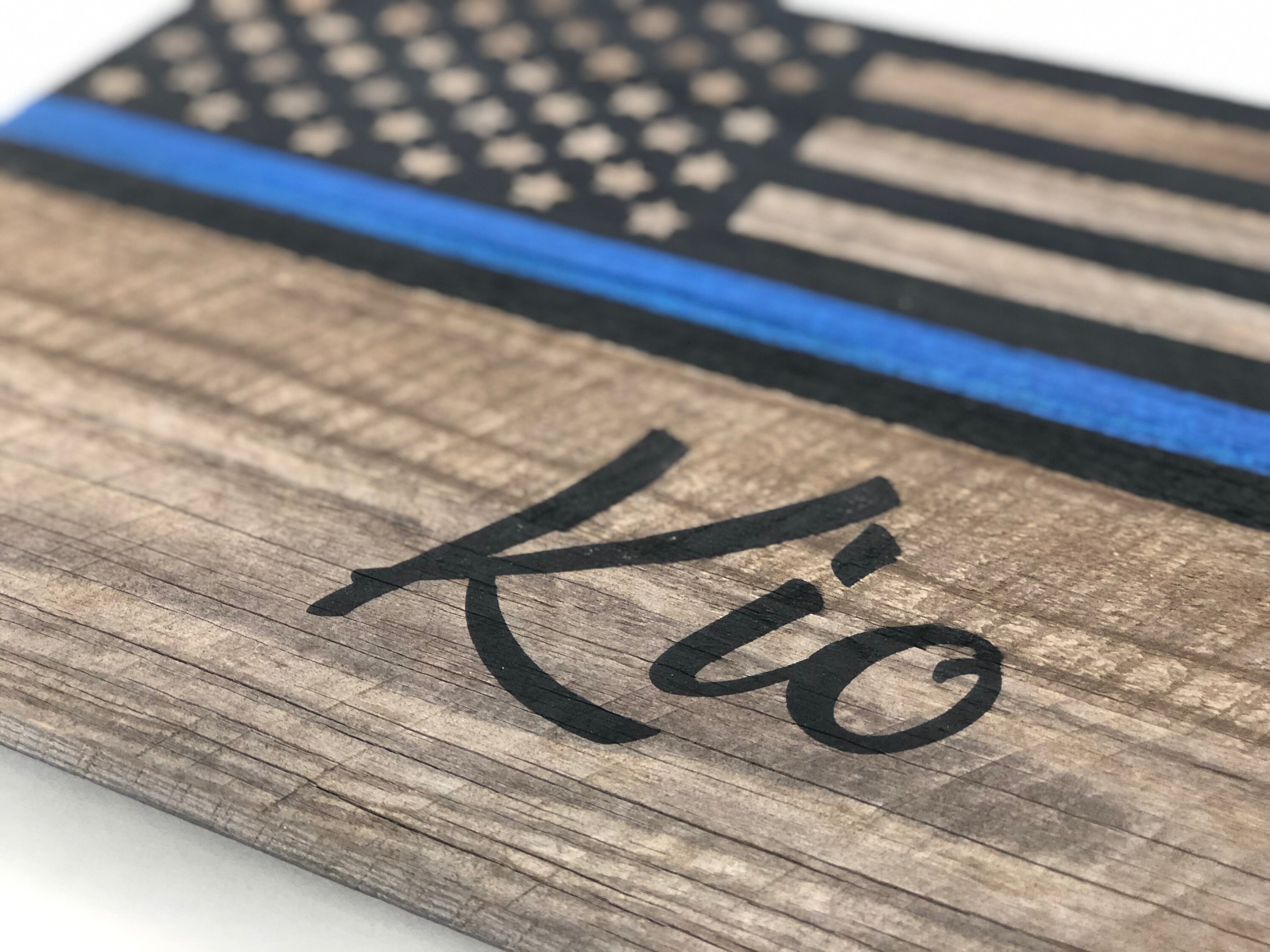 Thin Blue Line Sign Thin Blue Line Decor Air Force Gift | Etsy