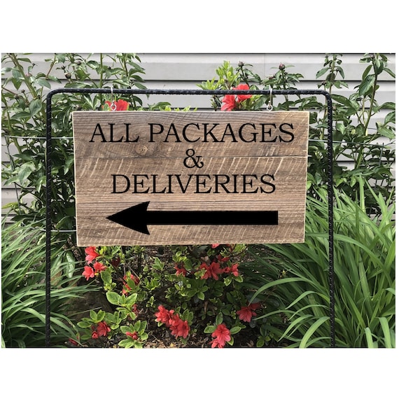 Delivery Sign Sign for Deliveries Sign for Package Drop Off | Etsy