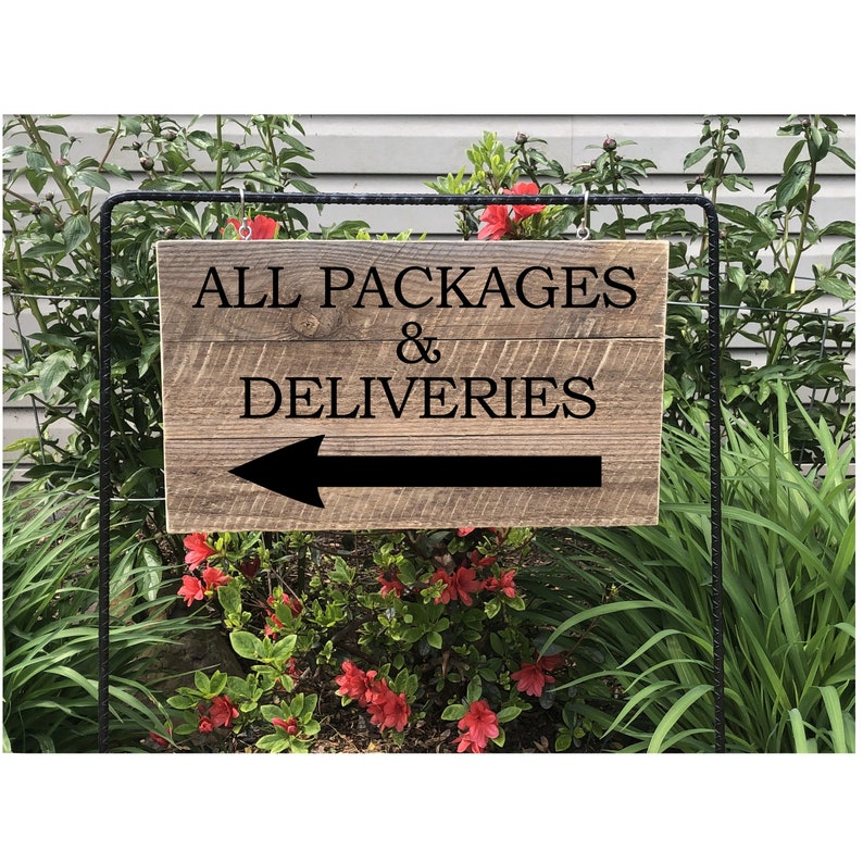 Delivery Sign Sign for Deliveries Sign for Package Drop Off | Etsy