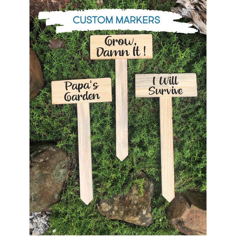Garden Markers Custom Garden Stakes Funny Garden Gifts Zen - Etsy