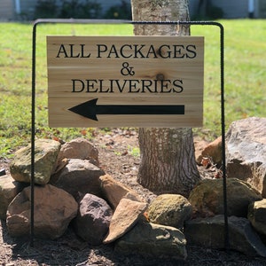 Delivery Sign Sign for Deliveries Sign for Package Drop Off | Etsy