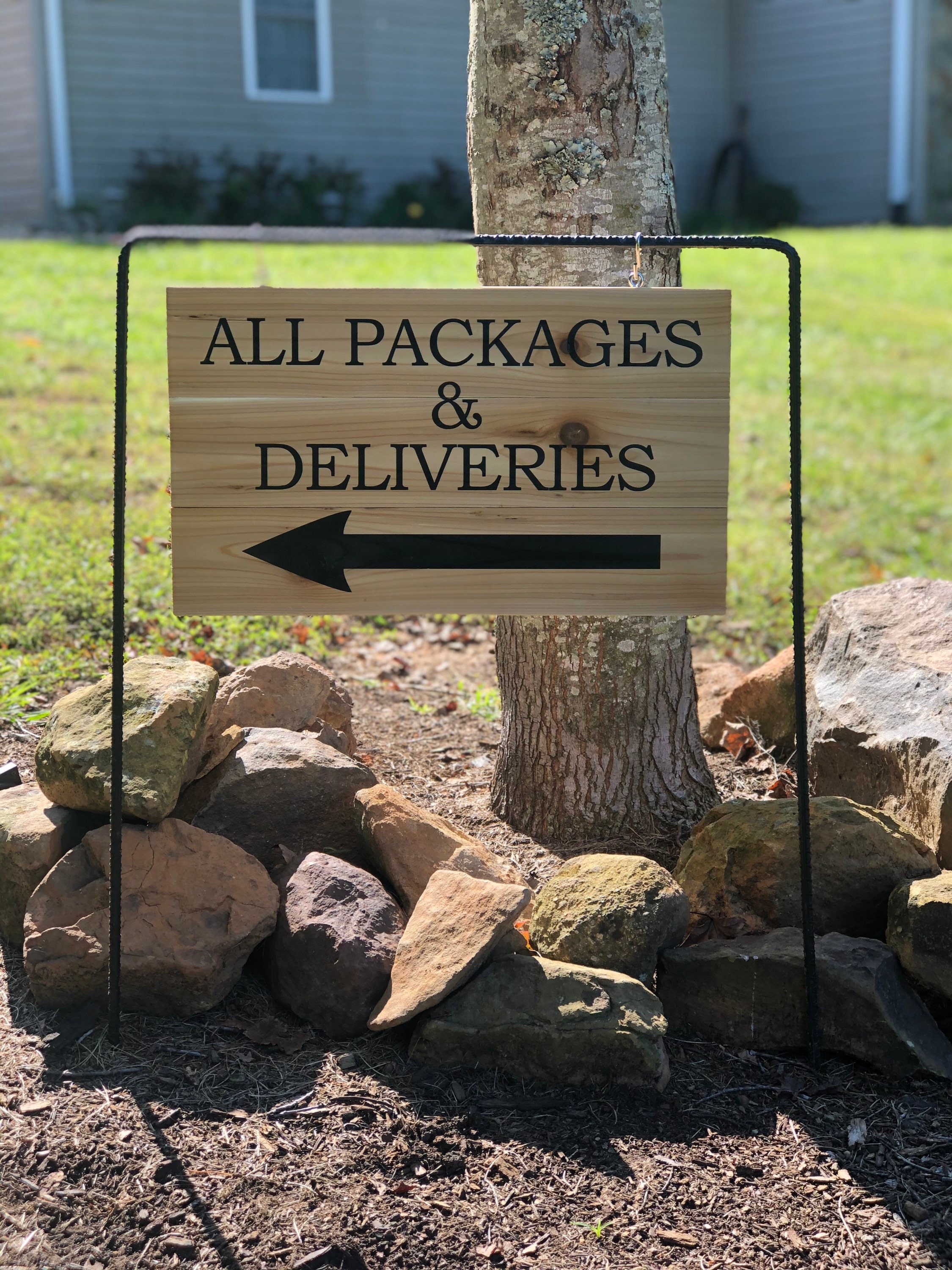 Delivery Sign Sign for Deliveries Sign for Package Drop Off | Etsy