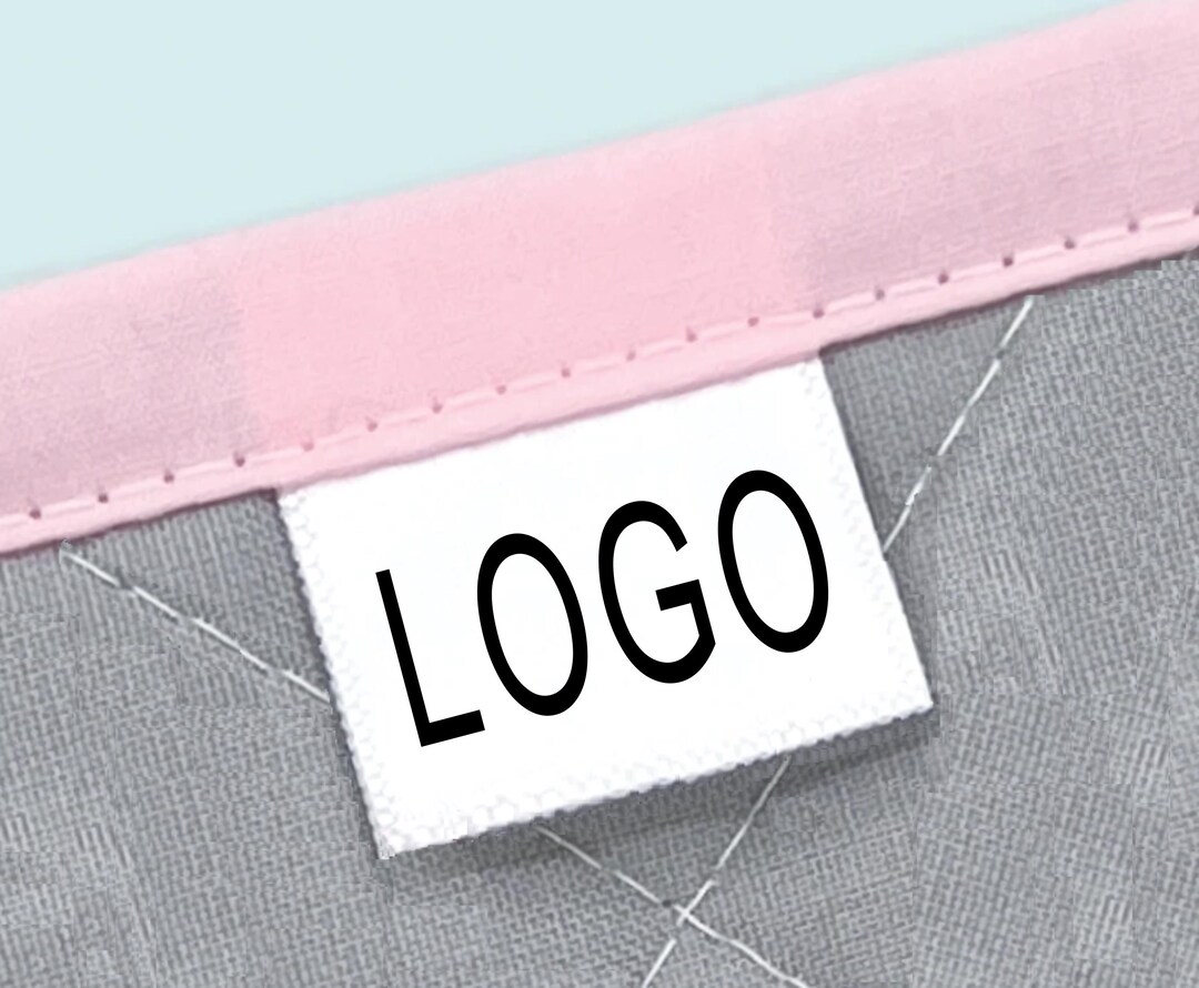 Custom Satin Labels | Clothing Tag | Loop Fold Woven Hem | Fabric Label ...