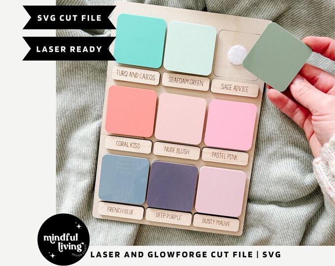 Acrylic Sampler SVG, Acrylic Display Cut File, Acrylic Choices Svg File ...