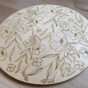 Glowforge Floral Background Score File, Glowforge Background File ...