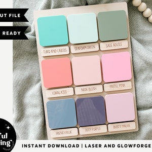 Acrylic Sampler SVG, Acrylic Display Cut File, Acrylic Choices Svg File ...