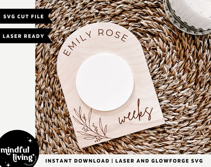 Baby Milestone SVG, Baby Milestone Disc SVG, Baby Photo Prop SVG ...