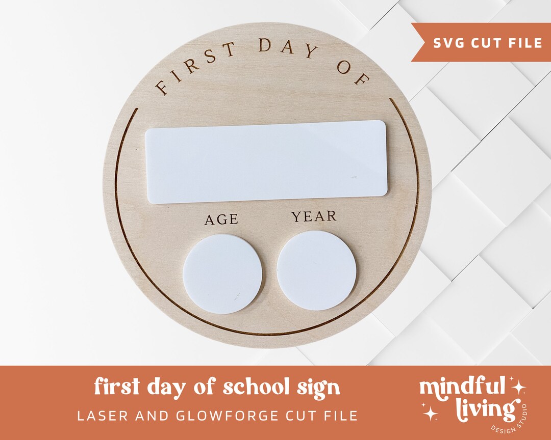 First Day of School Sign SVG, First Day of School Cut File, Back to ...