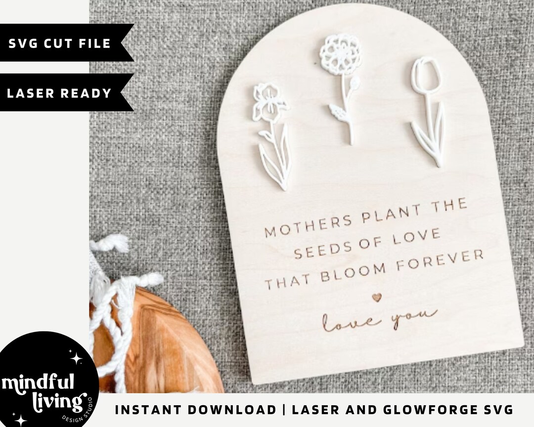 Mother's Day Laser File, Mother's Day Cut File, Custom Mother's Day ...